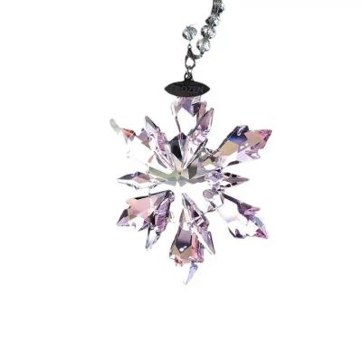 China Honor Of Crystal High Quality Car Hanging Ornaments Crystal Snow Pendant Crystal Pendant Wholesale for sale