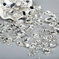 China Factory Sewing Crystal Drop Shape Sew On Crystal Rhinestones Glass In Rhinestones for sale