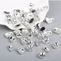 China Factory Sewing Crystal Drop Shape Sew On Crystal Rhinestones Glass In Rhinestones for sale