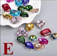 China Factory Sewing Crystal Drop Shape Sew On Crystal Rhinestones Glass In Rhinestones for sale