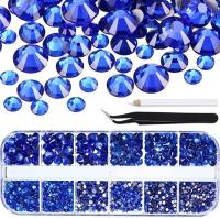 China Popular Low Prices Blue Non-Hot Fix Rhinestones Made Of C... for sale