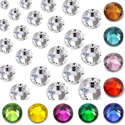 China Wholesale 2mm 3mm Jelly White AB Crystal Stones Round Fla... for sale