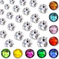 China Wholesale 2mm 3mm Jelly White AB Crystal Stones Round Fla... for sale