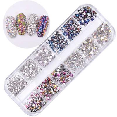 China Multicolor Flatback Hotfix Nail Art Crystal Rhinestones S... for sale