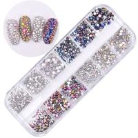 China Multicolor Flatback Hotfix Nail Art Crystal Rhinestones S... for sale