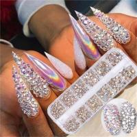China Multicolor Flatback Hotfix Nail Art Crystal Rhinestones S... for sale