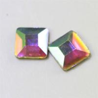 China Square Shaped Colorful Crystal Flatback Stones Loose Non for sale