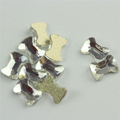 China Tie Shape Pujiang Crystal Supplier 1440pcs/pack Flatback ... for sale