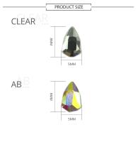 China Hot Sale 3D Nail Art Decoration Stones Rhinestone For Nai... for sale
