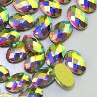 China Professional Oval Shape Ab/clear Rhinestones Flatback Stone for sale