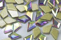 China Arrow-Shaped Magic AB/Clear Color Stones For Clothes Nail... for sale