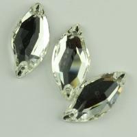 China Leaf Clear Shaped Luxury Hand Sewing Stone for sale