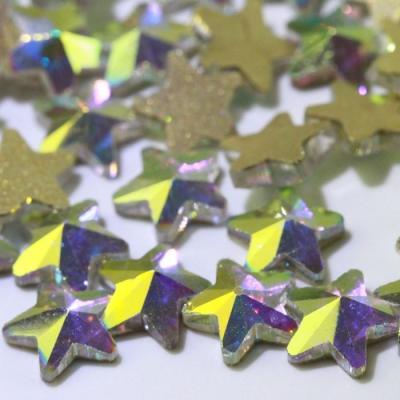 China Riangle-shaped Rhinestones AB/Clear Multi Colors Glass for sale