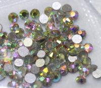 China Crystal Nail Stones Fluorescent Rainbow Color for sale