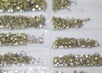China Crystal Nail Stones Fluorescent Rainbow Color for sale