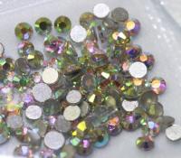 China Crystal Nail Stones Fluorescent Rainbow Color for sale