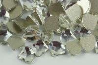 China Fan-shaped AB/Clear Stones For Clothes Bags Decoration for sale