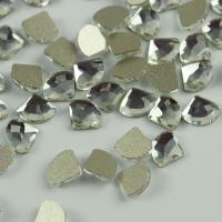 China Fan-shaped AB/Clear Stones For Clothes Bags Decoration for sale