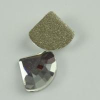 China Fan-shaped AB/Clear Stones For Clothes Bags Decoration for sale