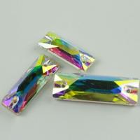 China 10x30mm Crystal Strip Square Sew On Stones for sale