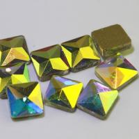 China Square Shaped Non Hot Fix Rhinestones AB Color for sale