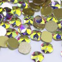 China Colors Glass Flatback Stone Clear/AB for sale