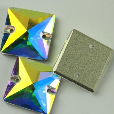 China Square Shape Flatback Crystal Stones Dazzling Rhinestones for sale