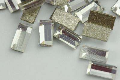 China Rectangle Shaped Non Hot Fix Rhinestones for sale