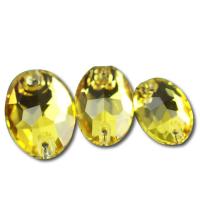 China Double-hole Hand Sewing Drill Flatback Crystal Stones for sale