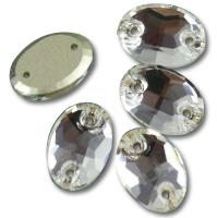 China Double-hole Hand Sewing Drill Flatback Crystal Stones for sale