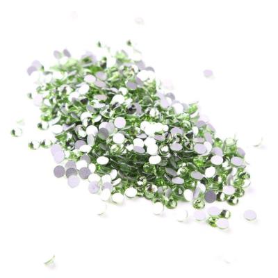 China Ss6 Peridot Non Hotfix Rhinestones for sale