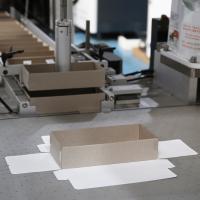 China Fully Automatic Smart Rigid Box Making Machine , Gift Small Cardboard Box Maker for sale