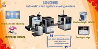 China Fully Automatic Rigid Box Wrapping Machine For Carton Ties / Suits / Clothing Boxes for sale