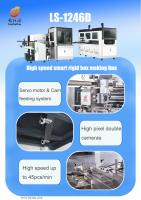China Fully Automated Box Maker Intelligent Double Station Rigid Box Forming  Machine for sale