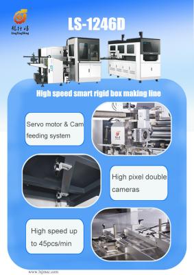 China Wrapping Forming Automatic Smart Rigid Box Making Machine For Cardboard / Plastic Box for sale