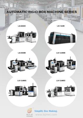 China LS-1246G Semi-Automatic Multifunctional Rigid Box Machine For Hardcover cardboard Book Cover Making for sale