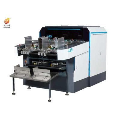 China LS-G9 Automatic Intelligent Paper Grooving Machine - 12 Slots, 15-45 m/min, 60-180 pcs/min, Max L1020xW600mm for sale
