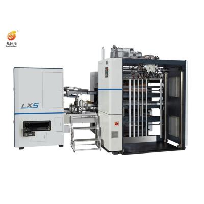 China LS-S2 Fully Automatic Cardboard Slitting Machine — Two-Pass Slitting with 90° Auto Rotation, 6 Blades, 15-60 m/min, Max 1200×900mm for sale
