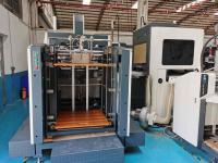 China Rigid Gift Cake Box Making Machine L120XW110mm With Dual Box Wrapping System for sale