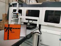 China Jewelry Cigarate Magic Rigid Box Making Machine 90mm Camera Visual Positioning for sale