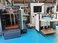 China Jewelry Cigarate Magic Rigid Box Making Machine 90mm Camera Visual Positioning for sale