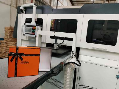 China Smart Rigid Lid Base Industrial Packing Box Making Machine 0.15mm for sale