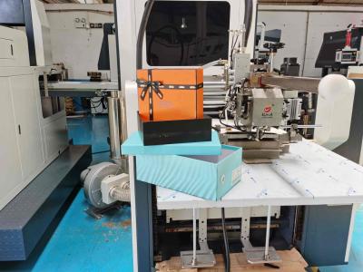 China Rigid Food Preium Shoe Box Making Machine 0.12mm Visual Positioning for sale