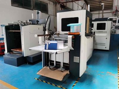 China Candle Square Rigid Box Making Machine 80gsm 300gsm Box Manufacturing Machine for sale