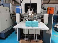 China Candle Square Rigid Box Making Machine 80gsm 300gsm Box Manufacturing Machine for sale
