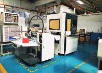 China Separate Lids Packaging Box Making Machine With Speed 15-35pcs Per Minute And For Rigid Box Making for sale