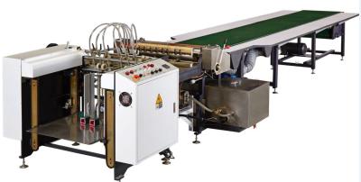 China Automatic hot melt glue cover paper gluing machine with high accuracy for sale