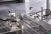 China Length 100 - 600mm Packaging Box Making Machine With Panasonic PLC Control for sale