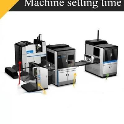 China 1246B Fully Automatic Set Up Box Folding Machine Automatic Carton Packing Machine for sale