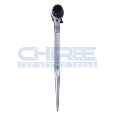 China Chromed Finishing Construction Spud Ratchet 19 x 22 mm 315mm Cr-V Steel Socket for Scaffolding for sale
